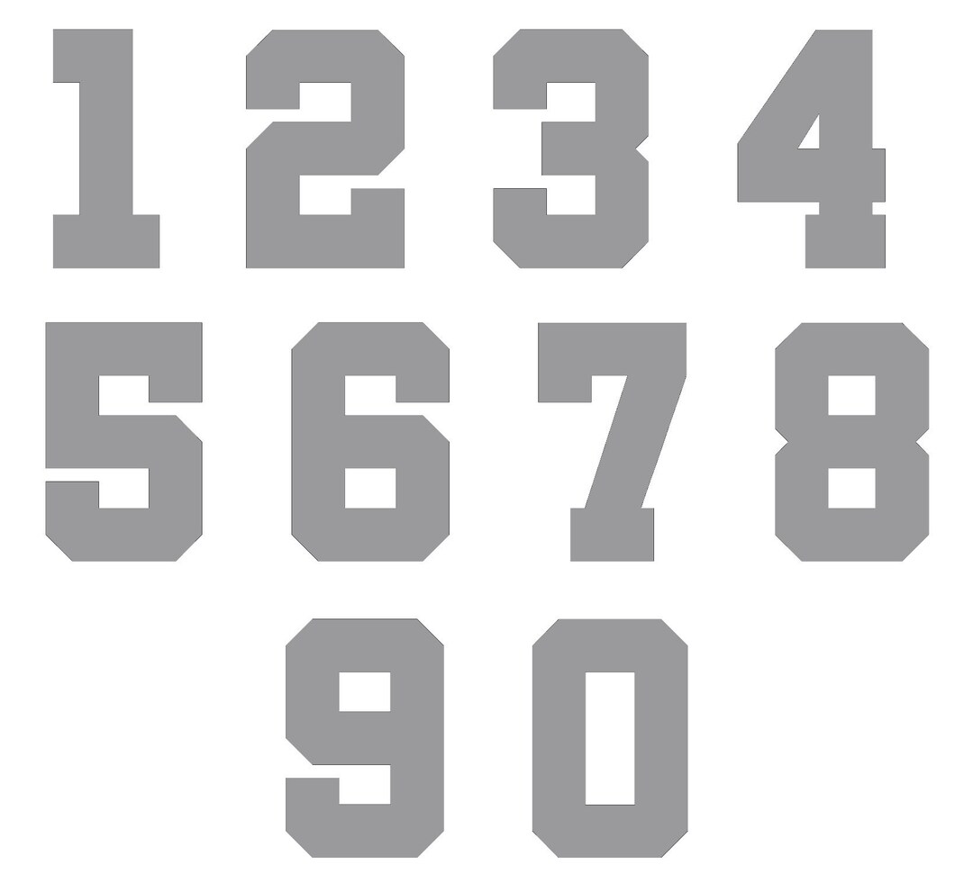 Vinyl Number Sticker Decal. Self Adhesive. House Door - Etsy