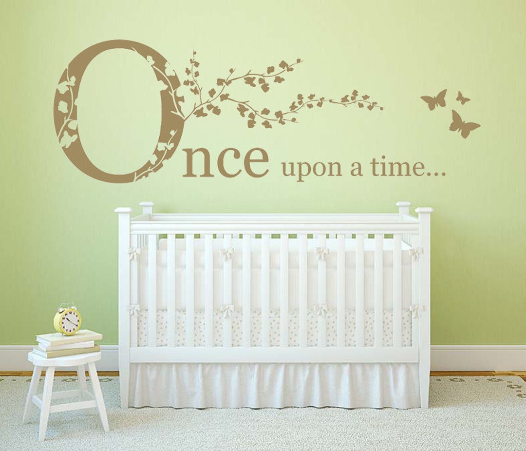 Once Upon a Time Quote, Vinyl Wall Art Sticker, Decal. Home, Wall Decor ...