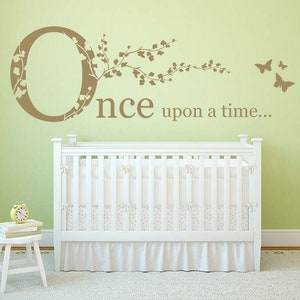 Once Upon a Time Quote, Vinyl Wall Art Sticker, Decal. Home, Wall Decor ...