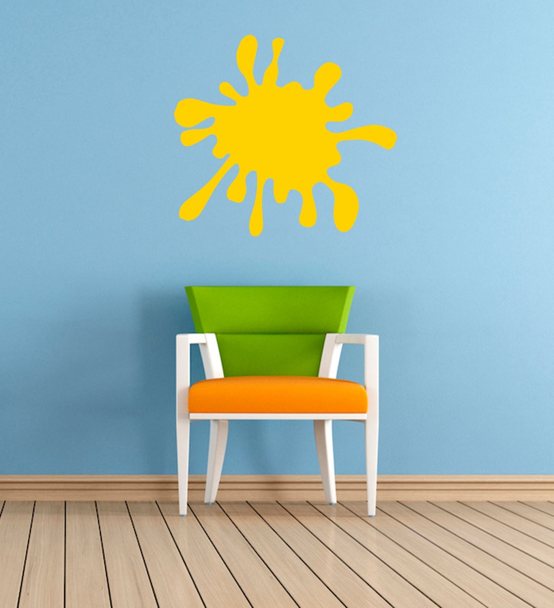 Large Paint Splat Decorative Vinyl Wall Art Sticker Decal Mural. Home ...