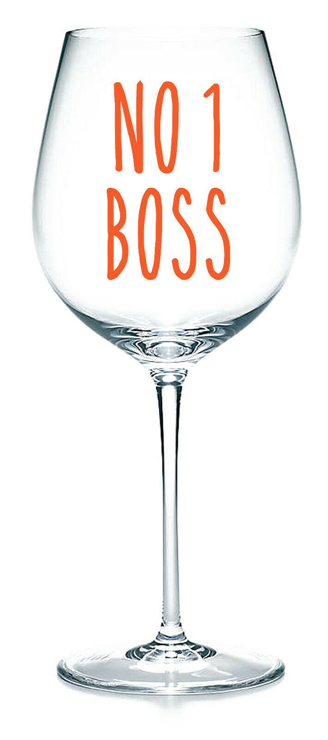 No 1 Boss - Vinyl Sticker Decal Labels for Glasses, Mugs. Birthday Gift ...