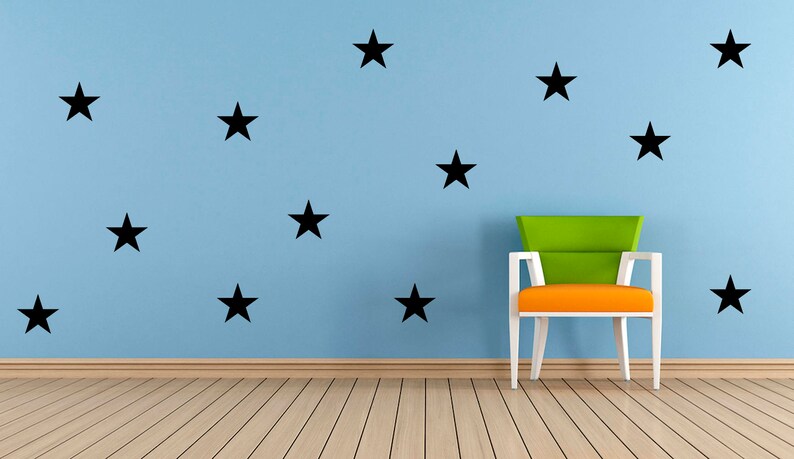 20 X Vinyl Star Stickers. Cardmaking, Scrapbooking, Crafting, Playroom ...