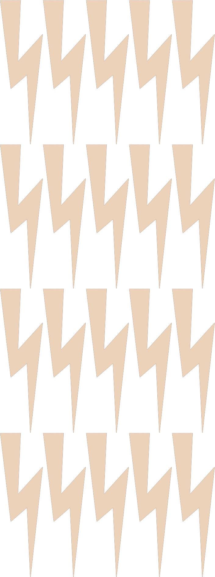20 X Vinyl Lightning Bolt, Flash Shaped Stickers. Cardmaking, Crafting ...