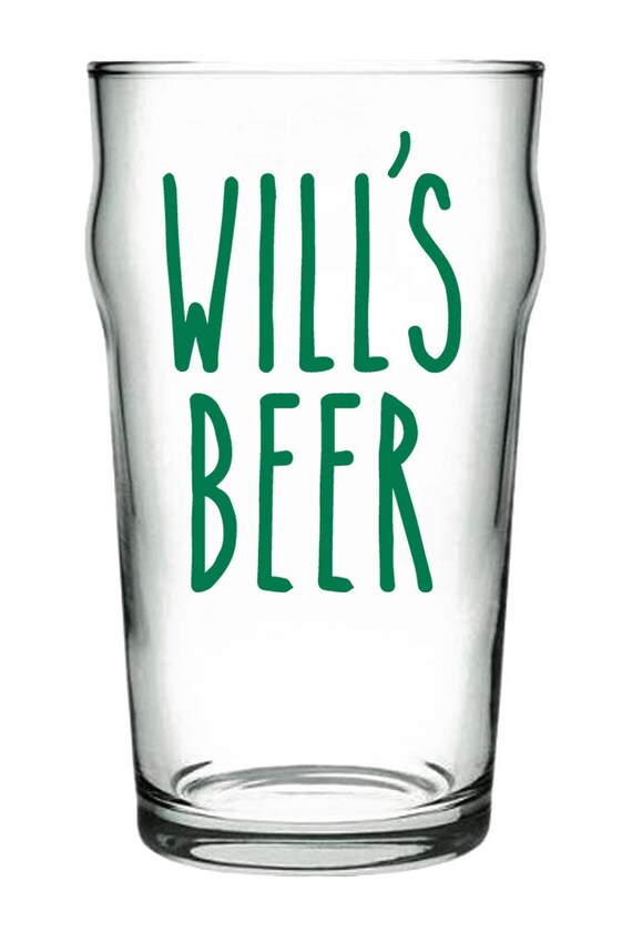 Personalised Beer Vinyl Sticker Decal Labels for Glasses - Etsy