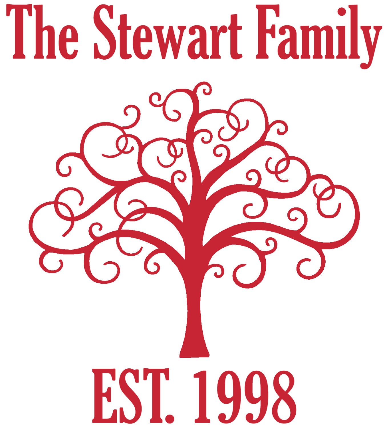 Personalised Family Tree, Vinyl Wall Art Sticker Decal Mural. Home ...