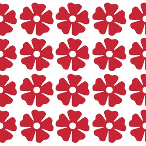 20 X Vinyl Flower Shaped Stickers Decal Mural. Cardmaking | Etsy