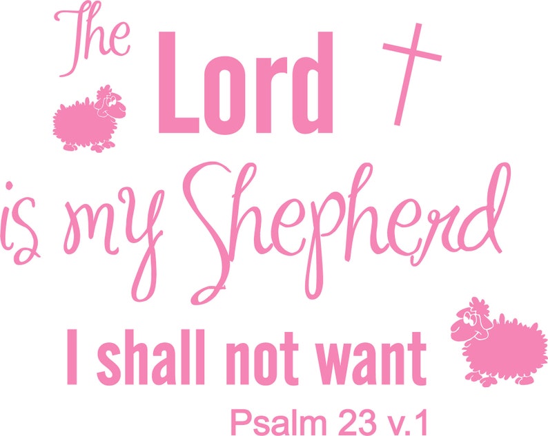 Psalm 23 NIV Christian Bible Verse Quote the Lord is My - Etsy UK