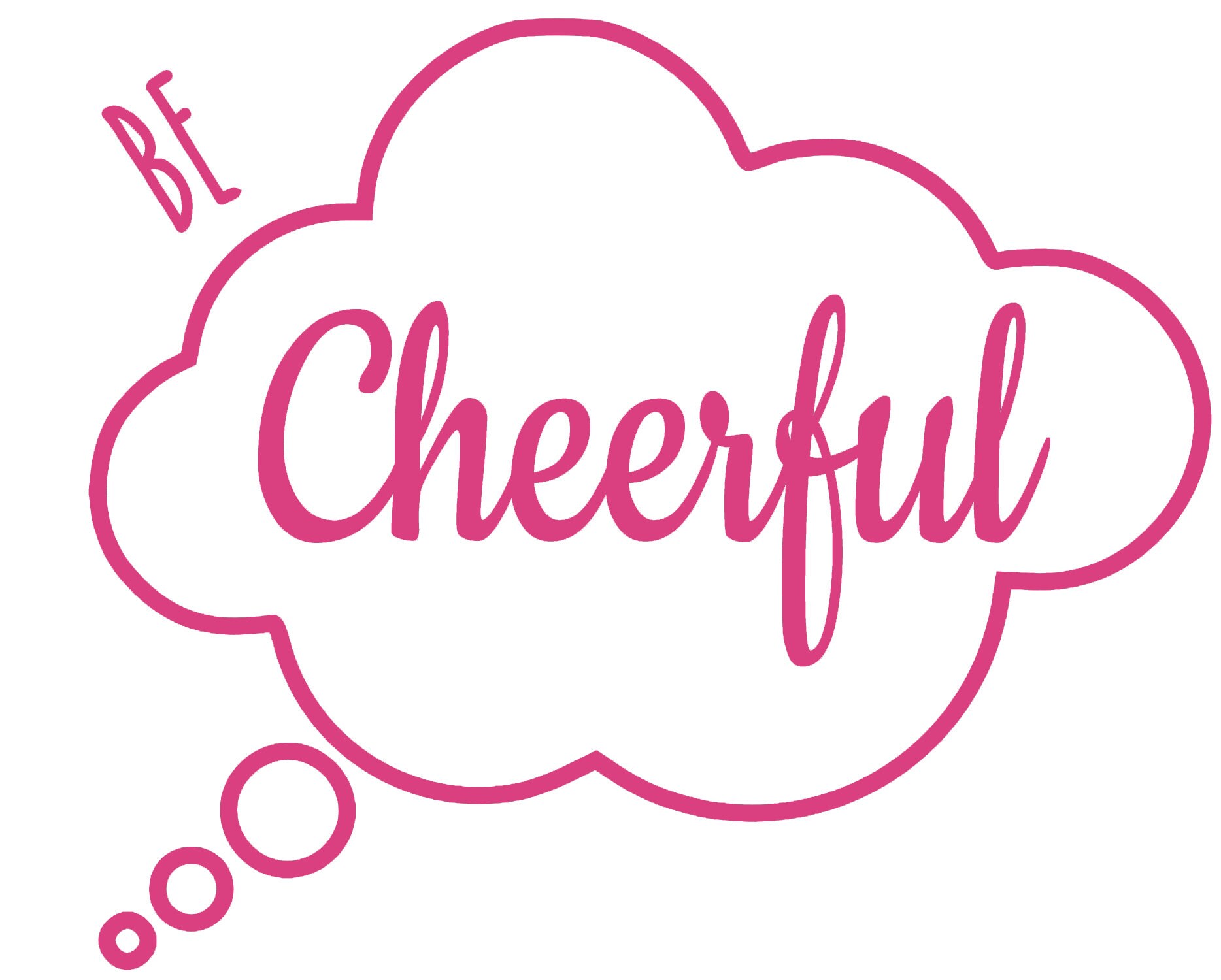 Be Cheerful Quote Vinyl Wall Art Sticker Decal Mural. Home | Etsy