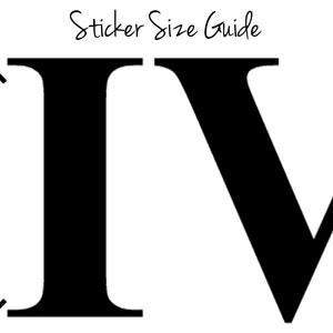Vinyl Roman Numeral Number Decal Sticker. Self Adhesive. House, Door ...