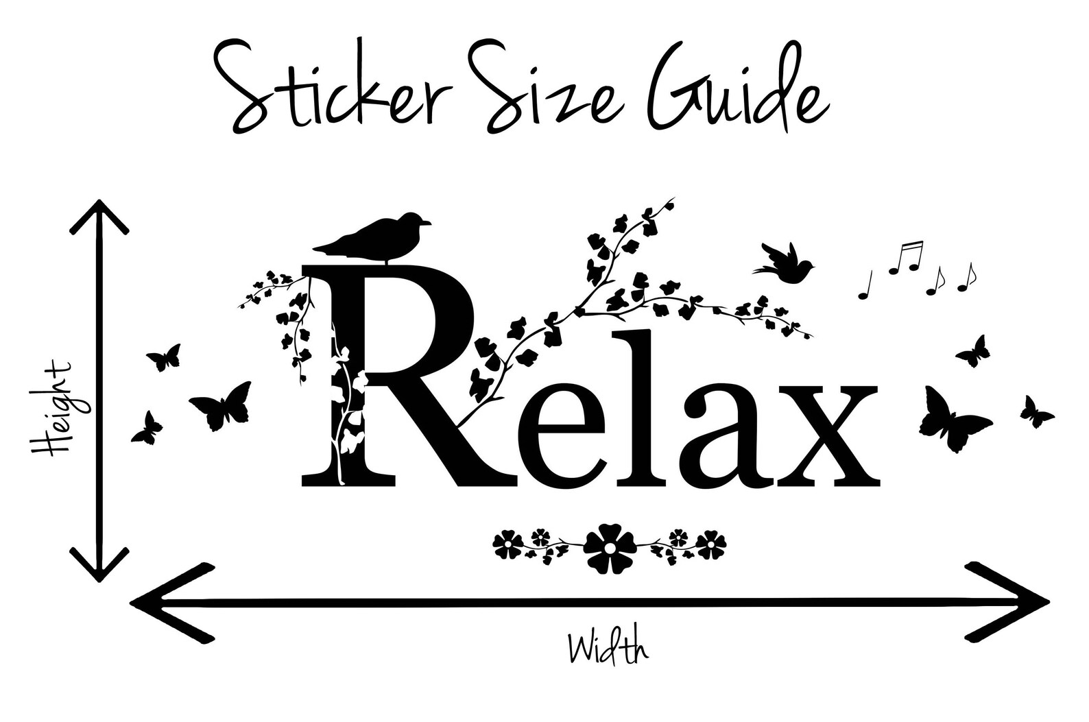Relax Quote - Matt Vinyl Wall Art Sticker Decal Mural. Bathroom ...
