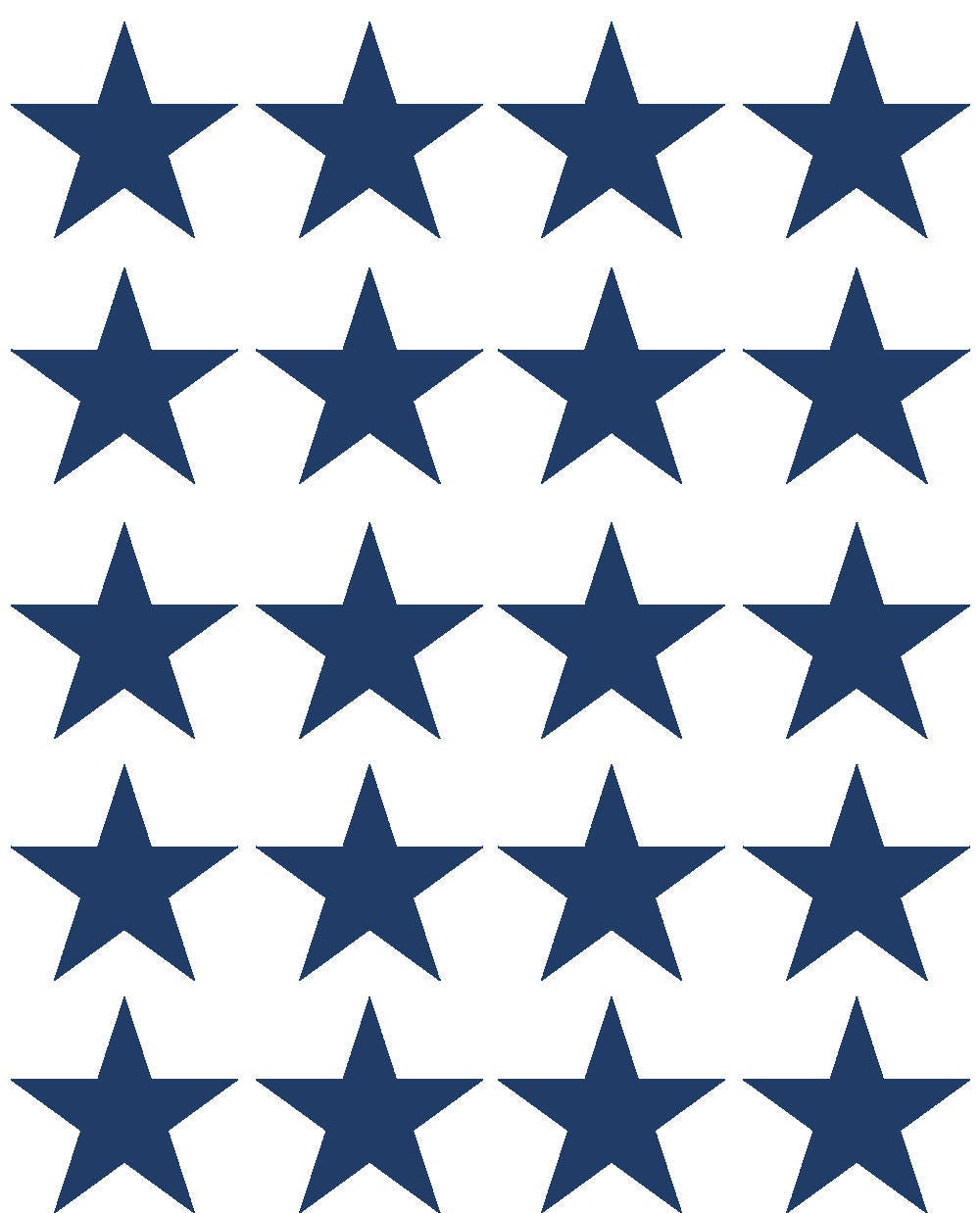 20 X Vinyl Star Stickers. Cardmaking Scrapbooking Crafting | Etsy