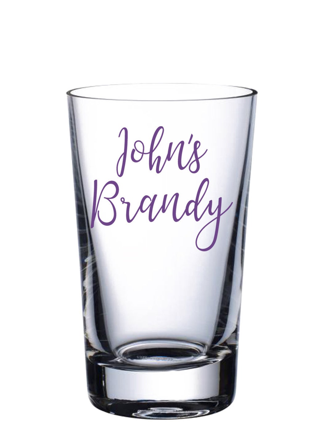 Personalised Brandy Vinyl Sticker Decal Transfer Label for Glasses ...