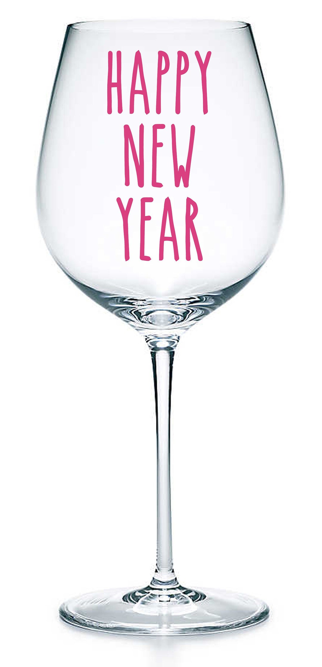 Happy New Year - Vinyl Sticker Decal Label for Glasses, Mugs, Crafting ...
