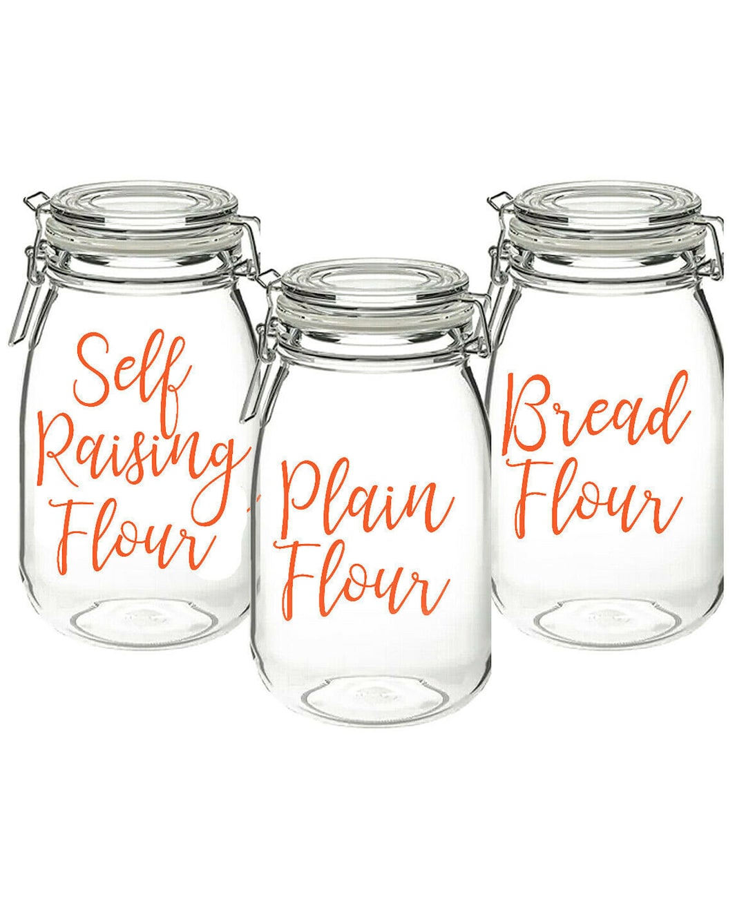 Self-raising Flour, Plain Flour, Bread Flour - Vinyl Sticker Decal ...