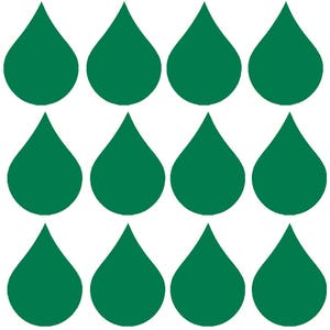 20 X Vinyl Teardrop/raindrop Stickers. Cardmaking, Crafting, Playroom ...