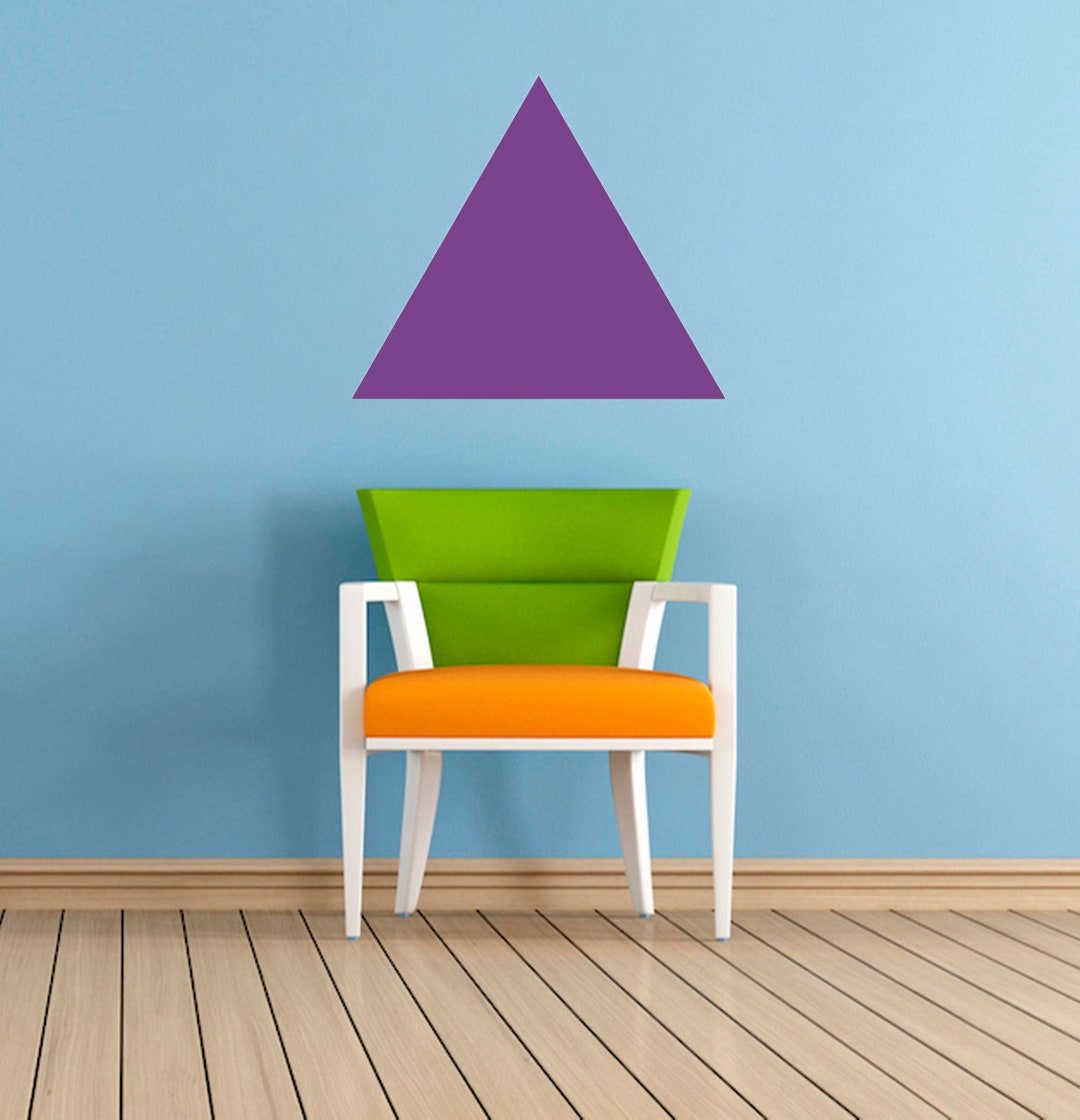 Large Equilateral Triangle, Decorative Vinyl Wall Art Sticker, Decal ...