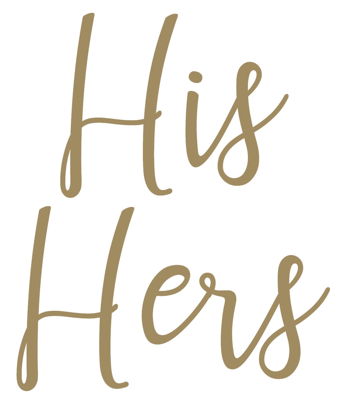 His & Hers Vinyl Sticker Decal Labels for Glasses Mugs. | Etsy