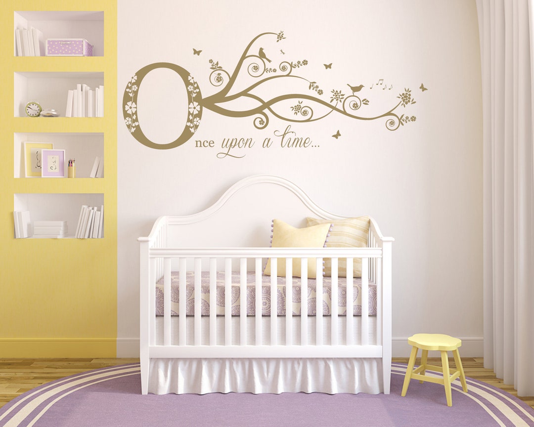 Once Upon a Time Quote, Vinyl Wall Art Sticker, Decal. Home, Wall Decor ...