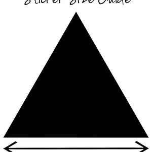 Small Equilateral Triangle Shape Vinyl Stickers, Decal, Transfer. Wall ...