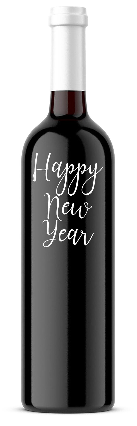 Happy New Year Vinyl Sticker Decal Label for Glasses Mugs | Etsy