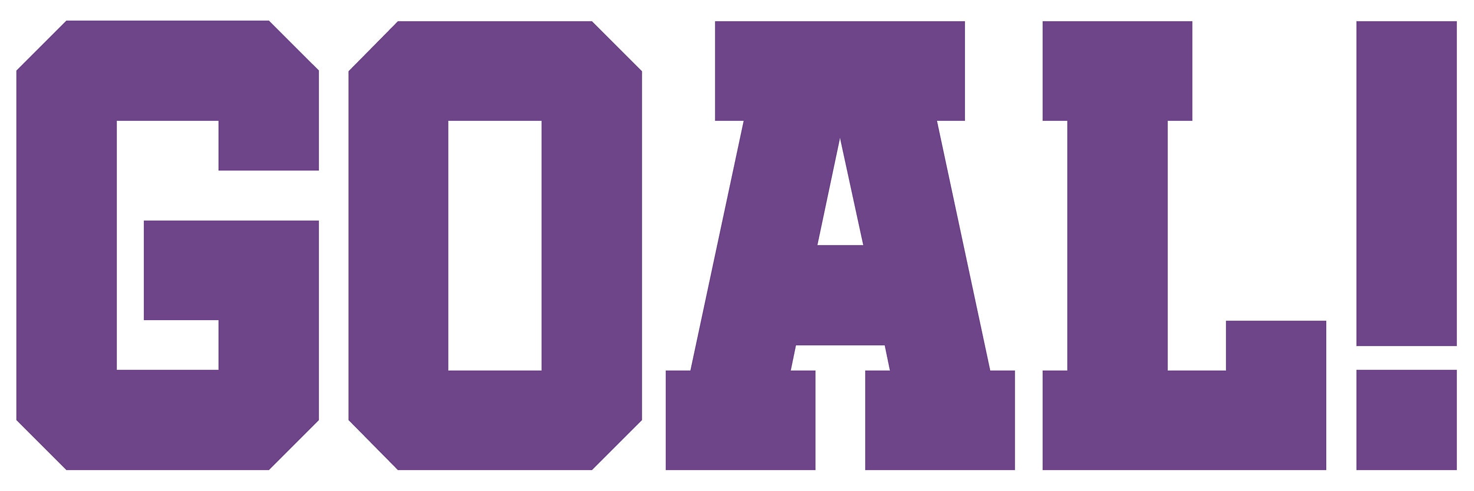 Goal Quote Vinyl Wall Art Sticker Decal. Home Wall Decor. | Etsy