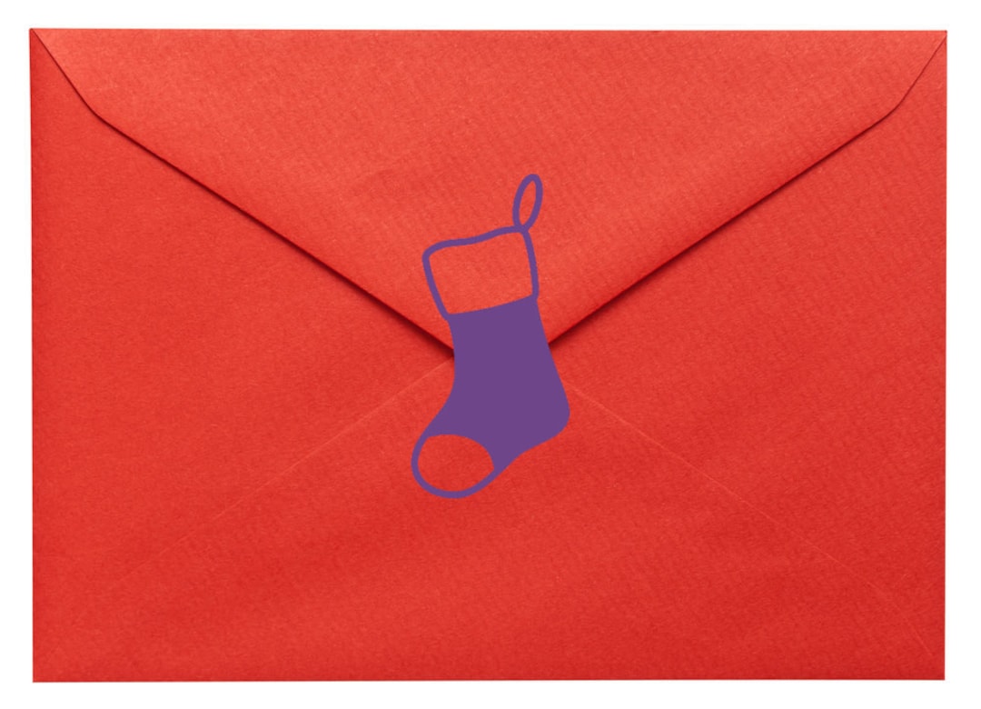 20 X Vinyl Christmas Stocking Stickers, Decal Mural. Cardmaking ...