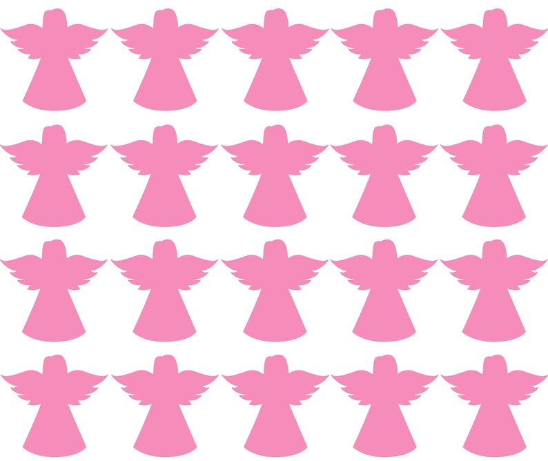 20 X Vinyl Angel Stickers Decal Mural. Cardmaking, Scrapbooking ...