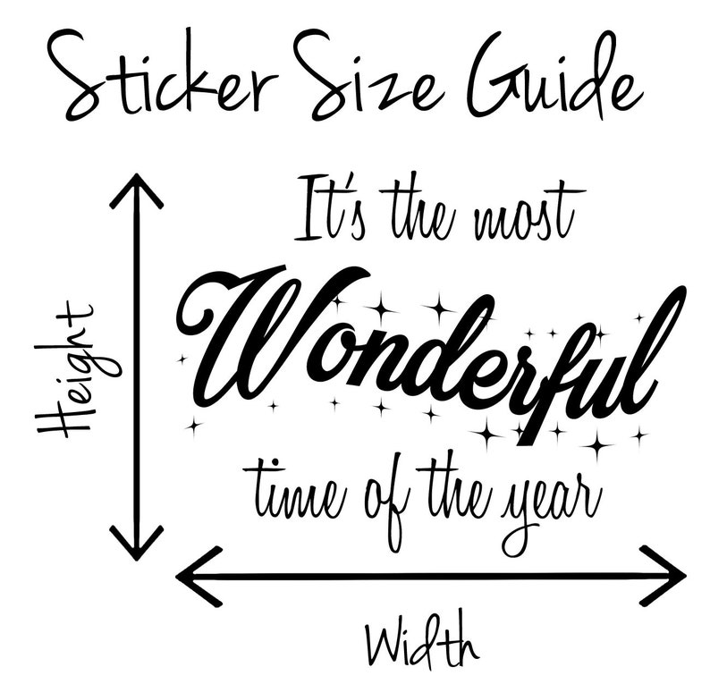 Its The Most Wonderful Time Of The Year Quote Vinyl Etsy Uk
