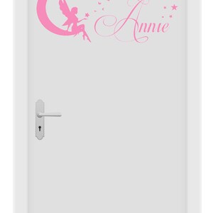 Personalised Name Matt Vinyl Wall Art Sticker Decal, Mural, With Fairy ...