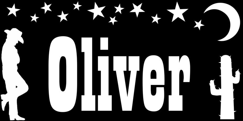 Personalised Name Matt Vinyl Wall Art Sticker Decal Mural - Etsy UK