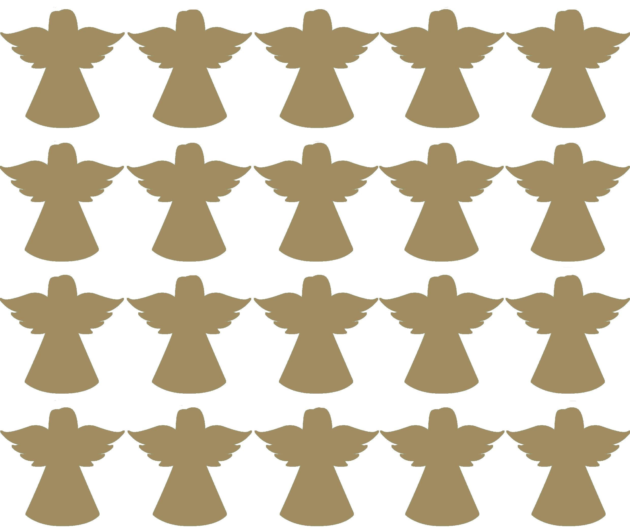 20 X Vinyl Angel Stickers Decal Mural. Cardmaking, Scrapbooking ...