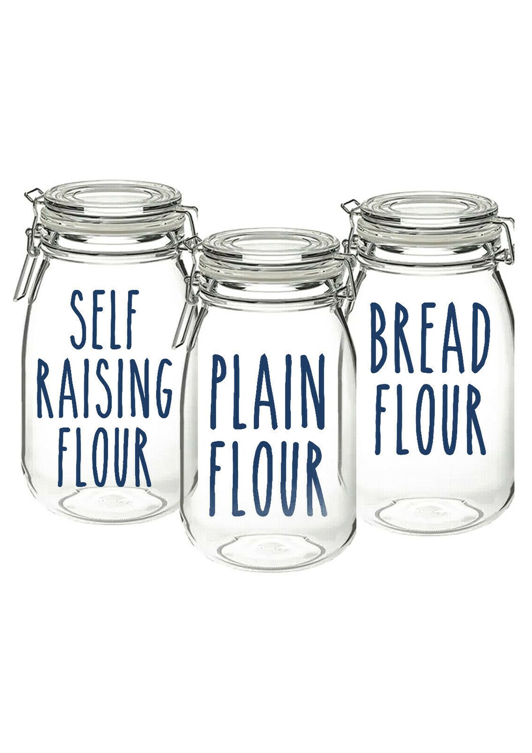 Self-raising Flour, Plain Flour, Bread Flour - Vinyl Sticker Decal ...