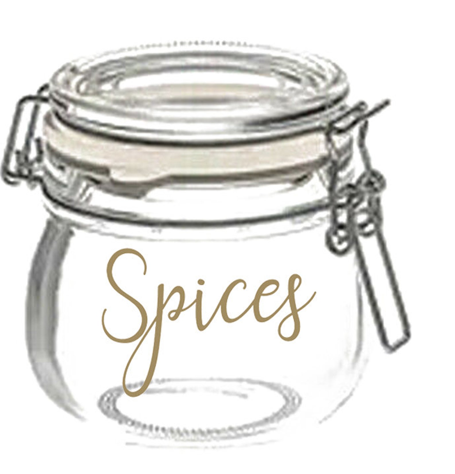 Custom Vinyl Sticker Decal Labels for Jars Containers - Etsy