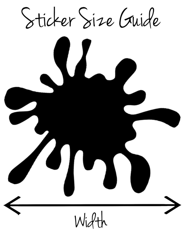 20 X Vinyl Paint Splat Stickers Decal Mural. Cardmaking - Etsy