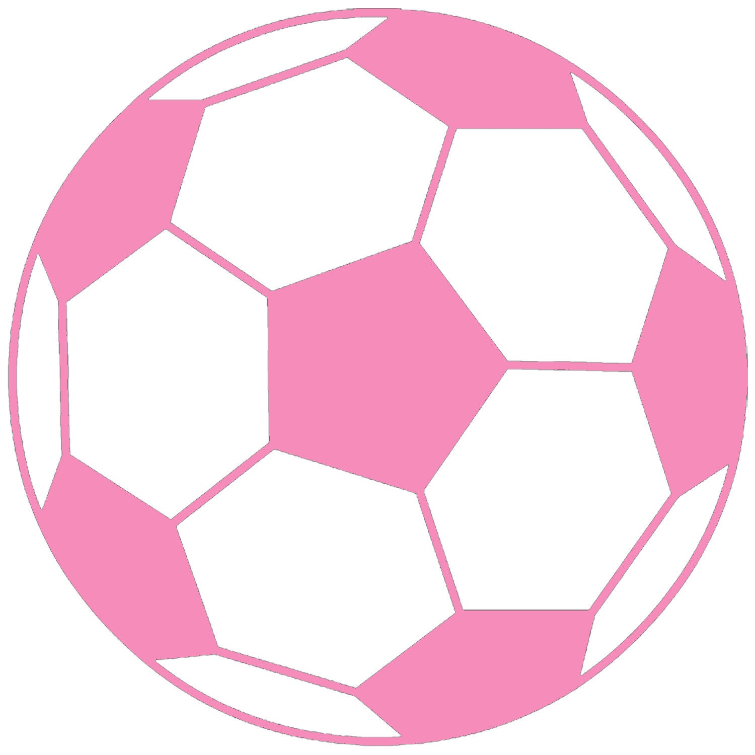 Pink Soccer Ball Clip Art