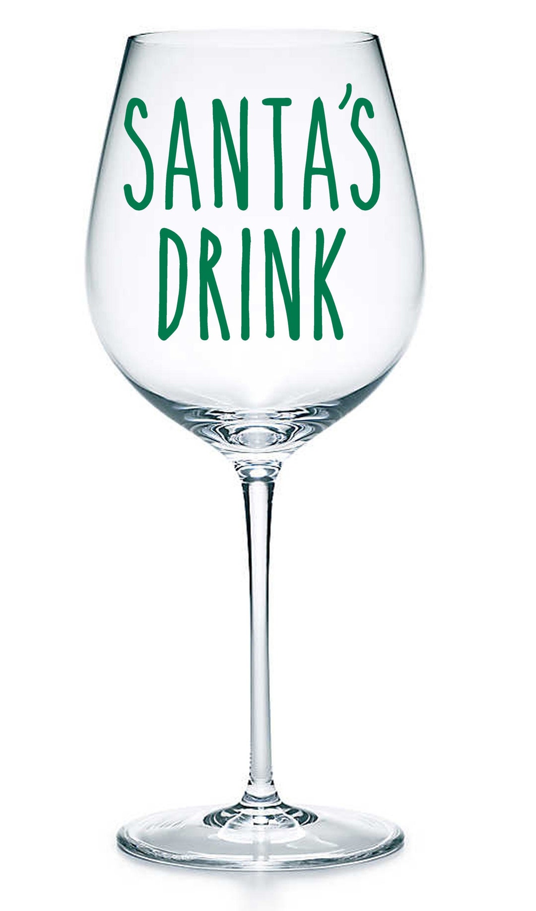 Santa's Drink - Vinyl Sticker Decal Label for Glasses, Mugs, Bottle ...