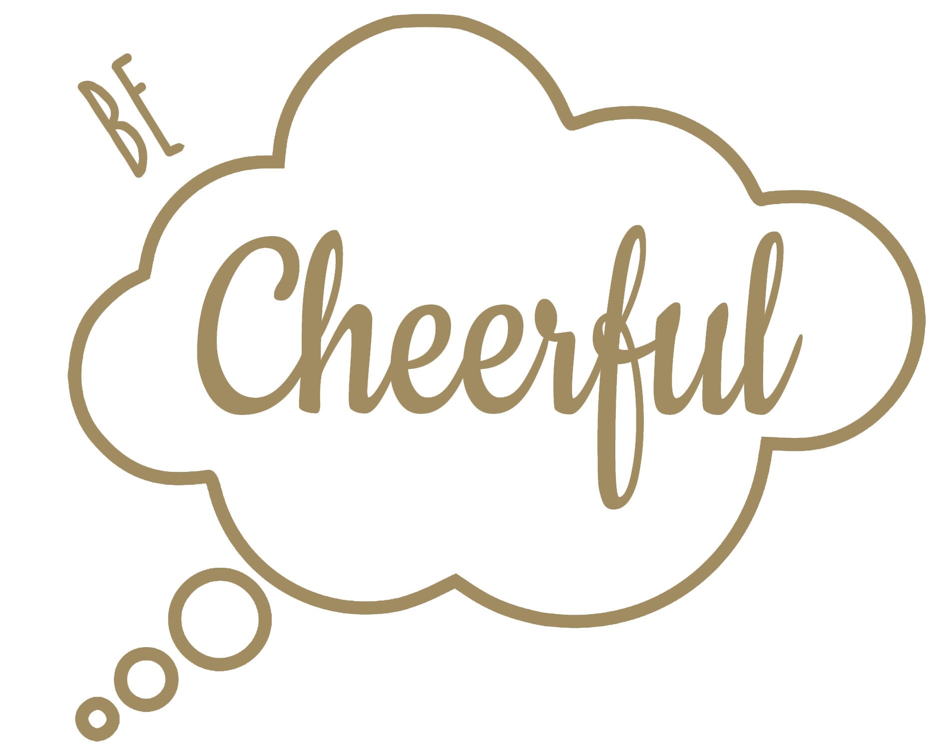 Be Cheerful Quote Vinyl Wall Art Sticker Decal Mural. Home | Etsy