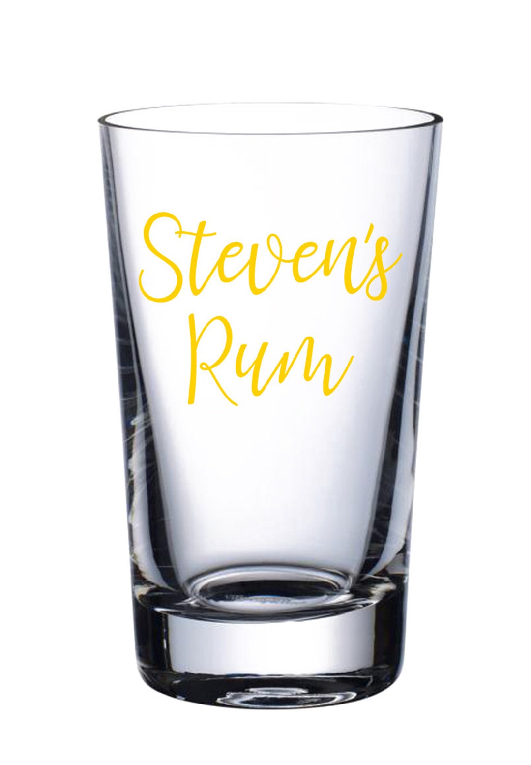 Personalised Rum Vinyl Sticker Decal Transferlabel for Glasses, Bottles ...