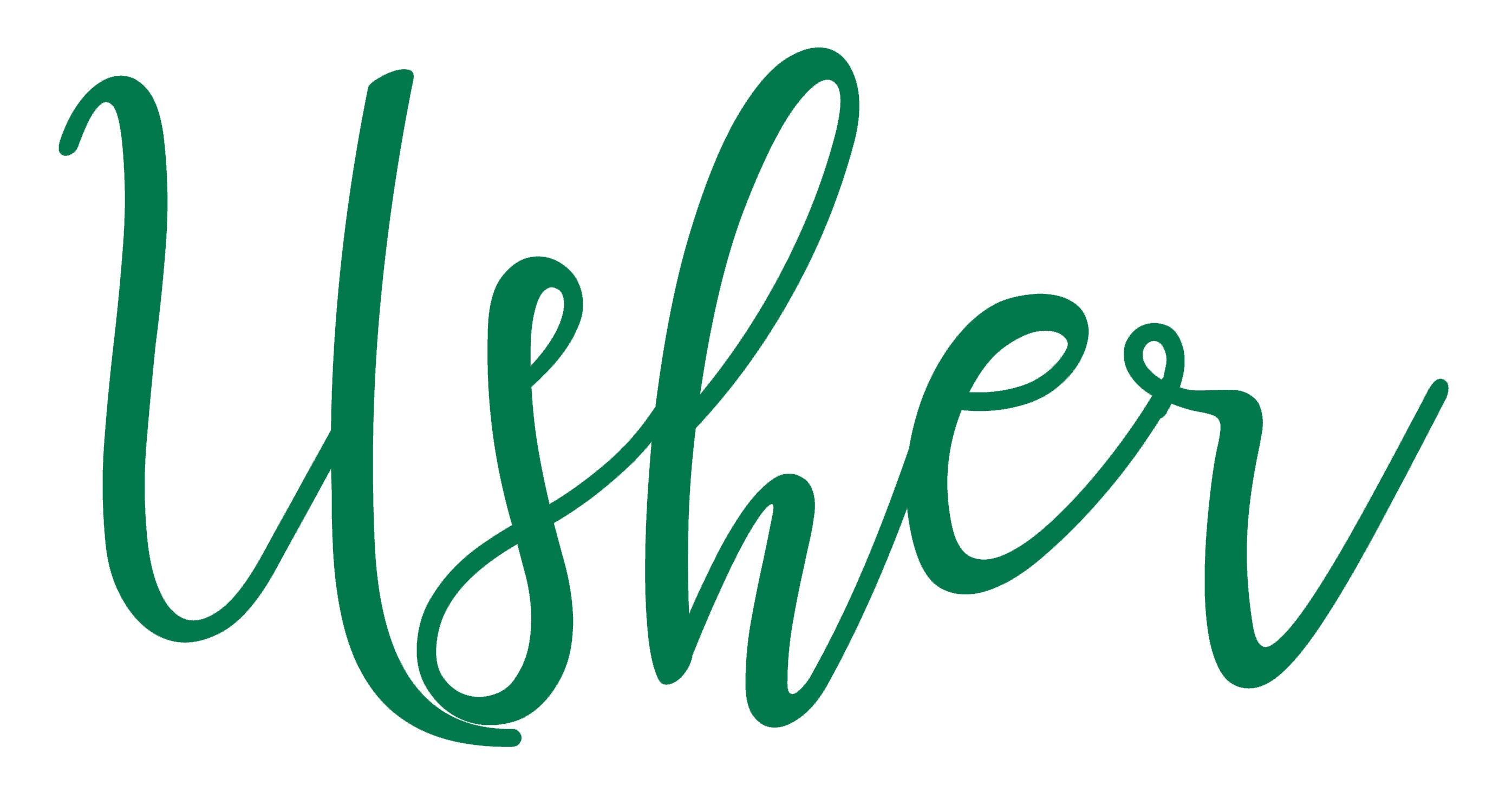 Usher Vinyl Sticker Aufkleber Etiketten für Gläser Tassen. - Etsy