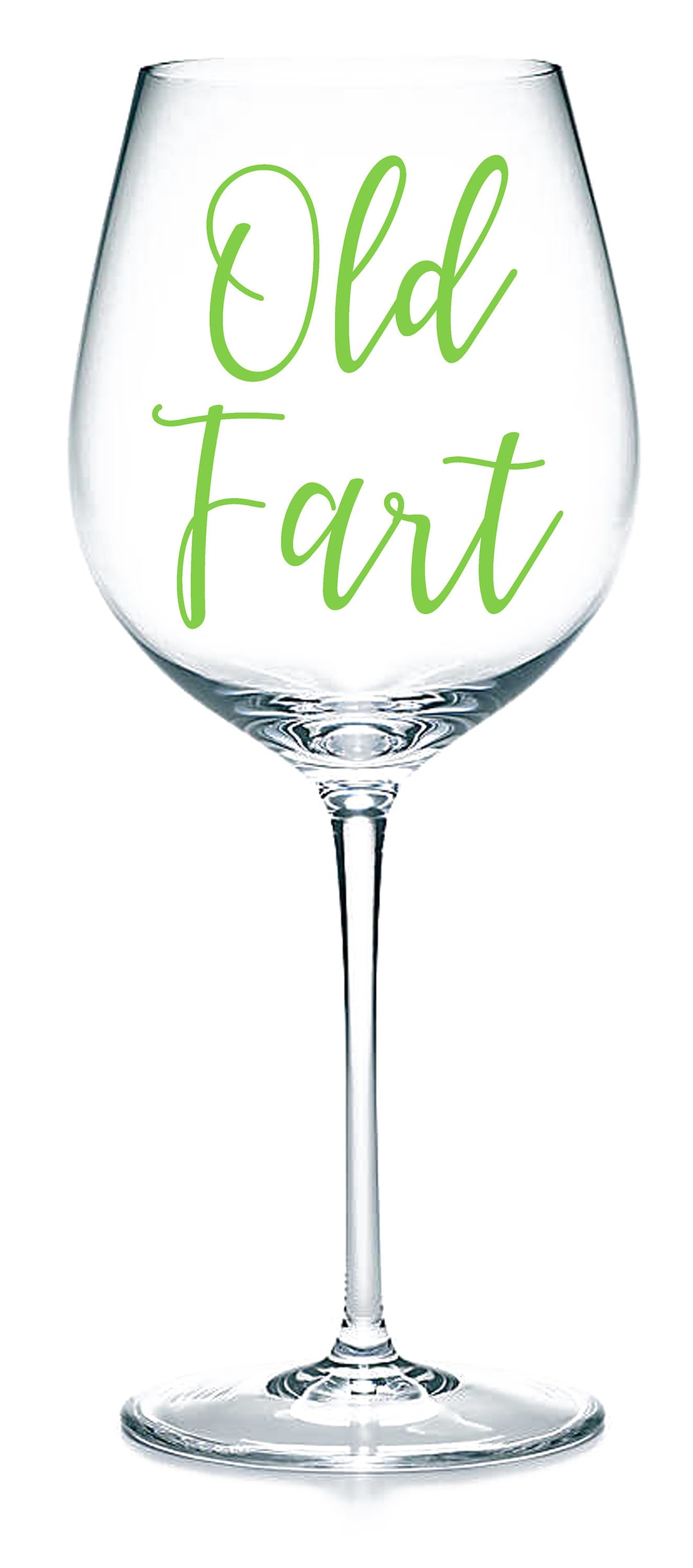 Old Fart - Vinyl Sticker Decal Transfer Label for Glasses, Mugs. Joke ...