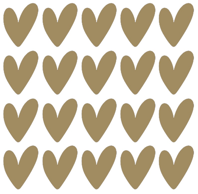 20 X Vinyl Heart Stickers Decal Mural. Cardmaking - Etsy