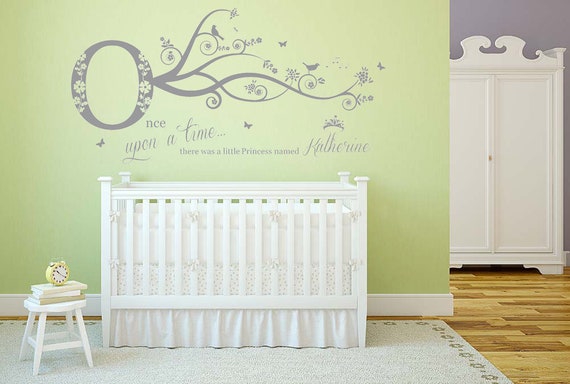 Personalised Name Once Upon a Time Princess Wall Art | Etsy