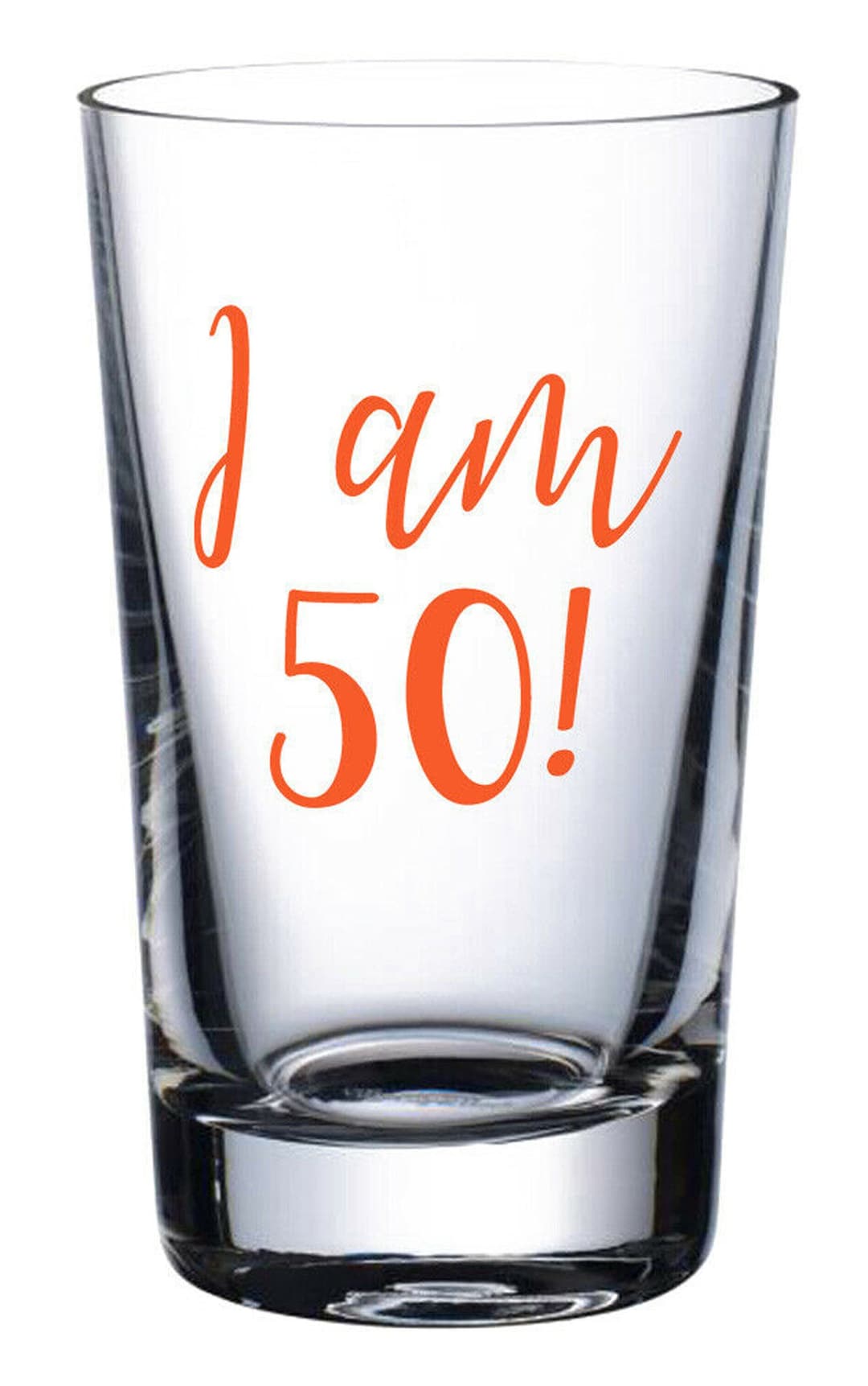 I Am 50 Vinyl Sticker Decal Label for Glasses, Mugs, Gift Bags ...