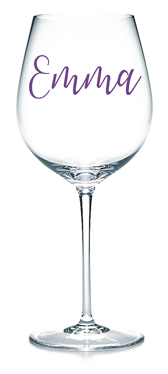 Personalised Vinyl Sticker Decal Labels for Glasses Mugs | Etsy