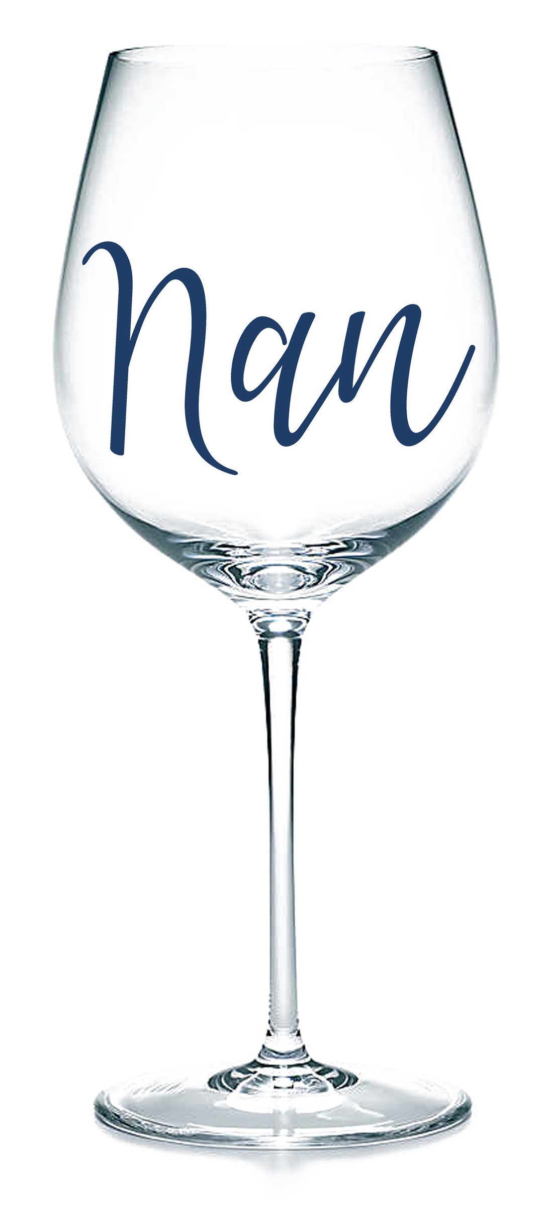Nan - Vinyl Sticker Decal Transfer Label for Glasses, Mugs, Gift Bag ...