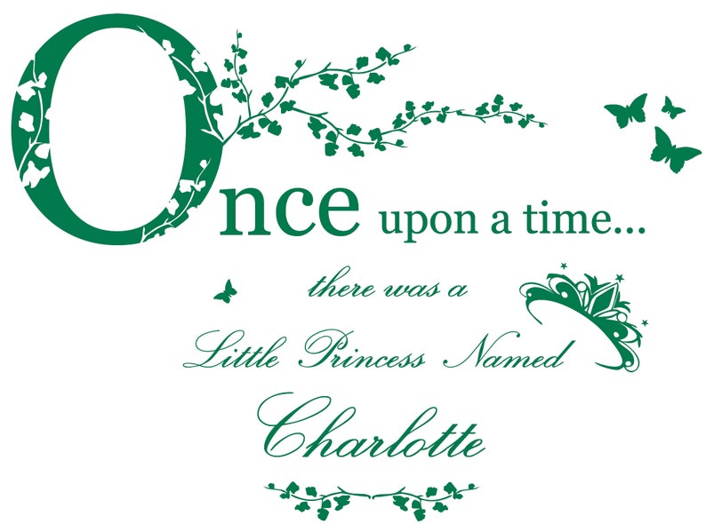 Personalised Name Once Upon a Time Princess Wall Art - Etsy