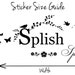 Splish Splash Quote Matt Vinyl Wall Art Sticker Decal Mural. - Etsy