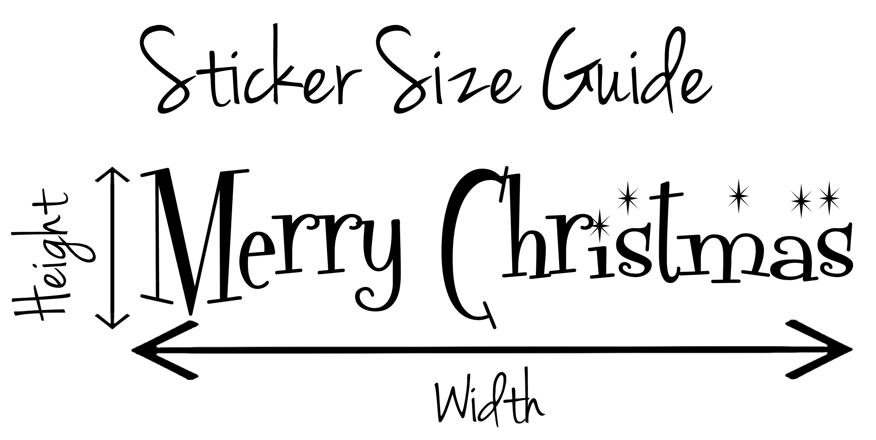 Merry Christmas Quote - Vinyl Wall Art Sticker Decal Mural. Home, Wall ...