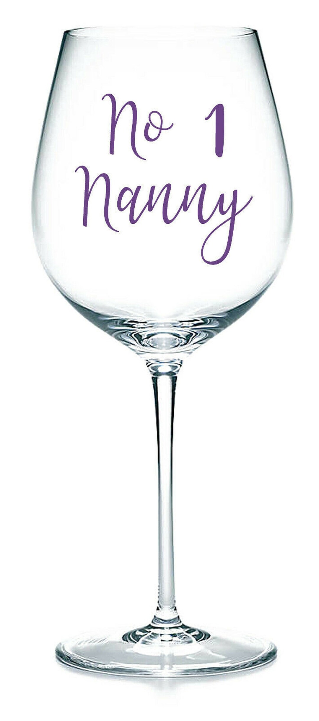 No 1 Nanny, Vinyl Sticker Decal Label for Glasses, Mugs. Gift ...