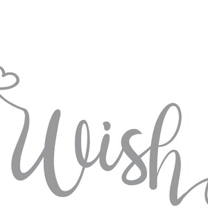 Wish Quote, Vinyl Wall Art Sticker Decal Mural, Bedroom, Lounge. Home ...